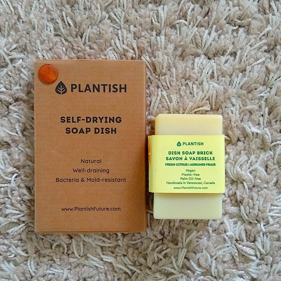 Plantish | Kitchen | Plantish Natural Dish Soap And Dish | Poshmark